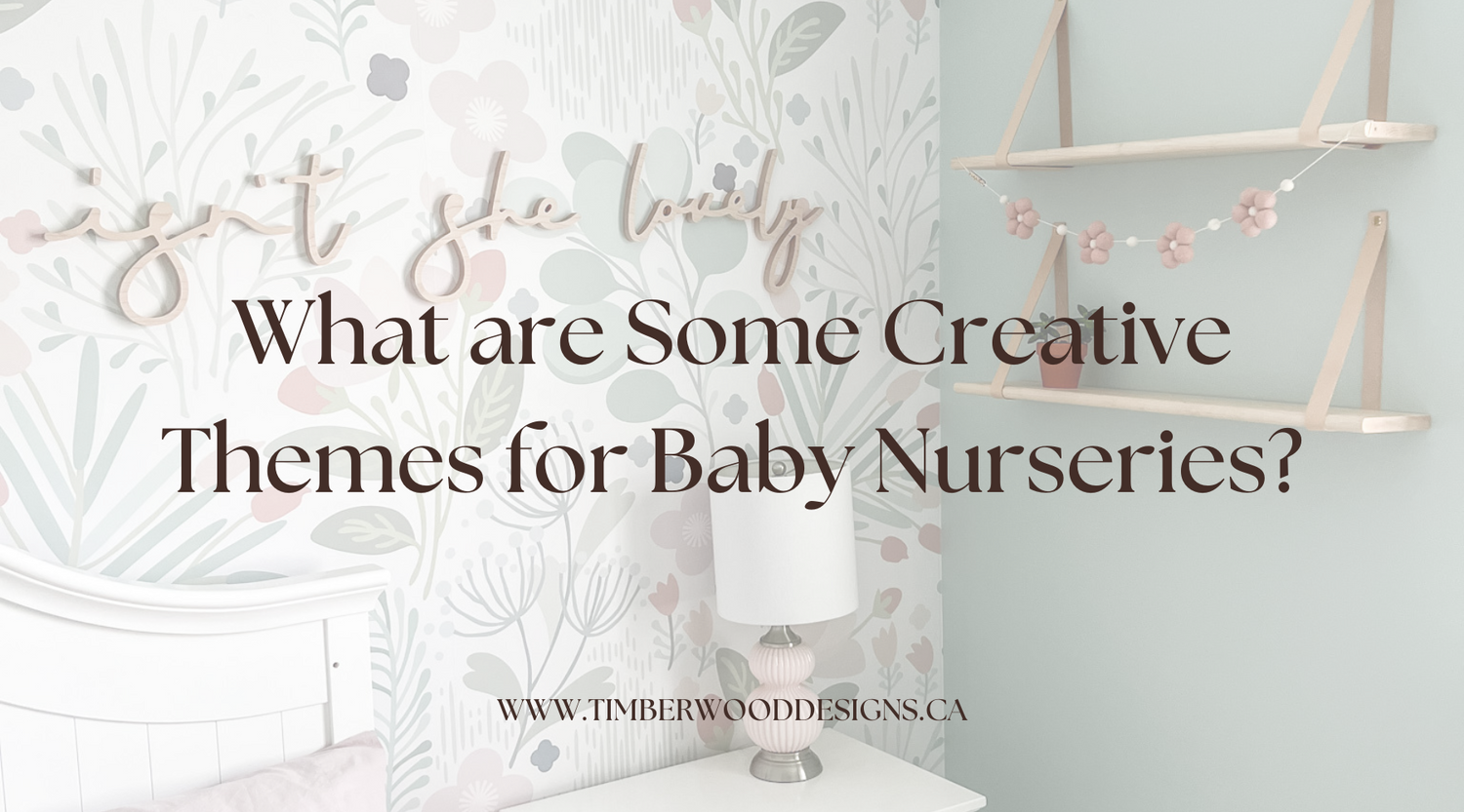 How to Hang Your Nursery Name Script from Timberwood Designs